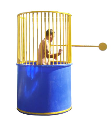 Dunk Tank - Blue Portable Dunking Booth for hire - from Blackball ...