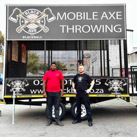 Black Axe Mobile Axe Throwing - Blackball Rentertainment